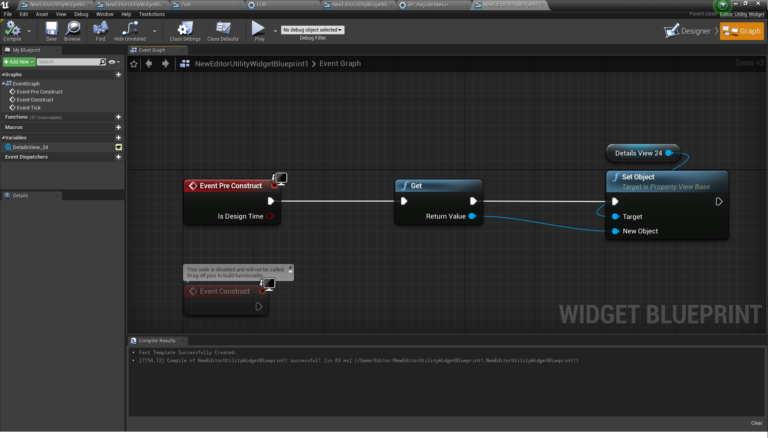【UE4】Blueprintだけで、Editor上にメニューを追加する【★★★】 | キンアジのブログ