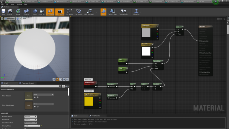 【UE4】マテリアルの「step」と「smoothstep」で遊ぼう！【★★】 | キンアジのブログ